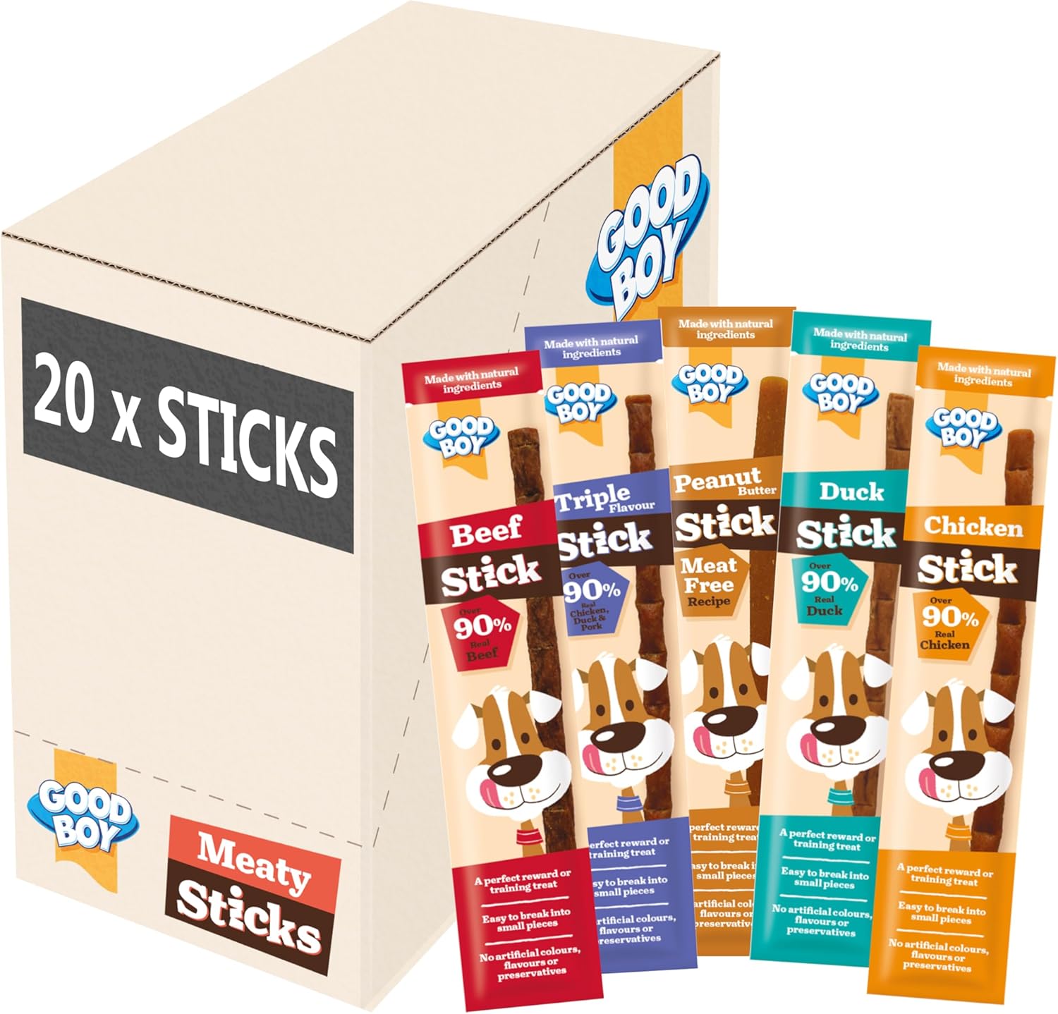Good Boy Economy Munchy Rolls Chewy Sticks Dog Treats