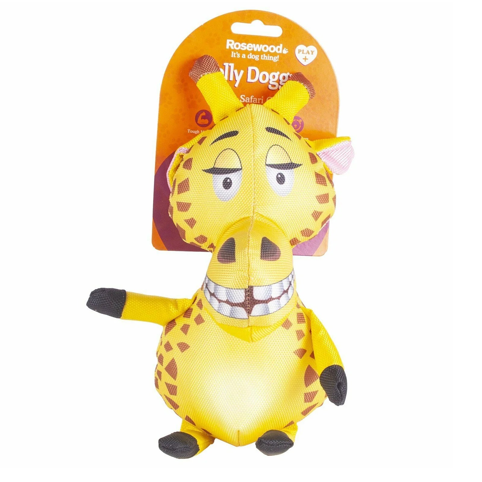 Rosewood Safari Giraffe Tough Nylon Dog Toy with Squeaker