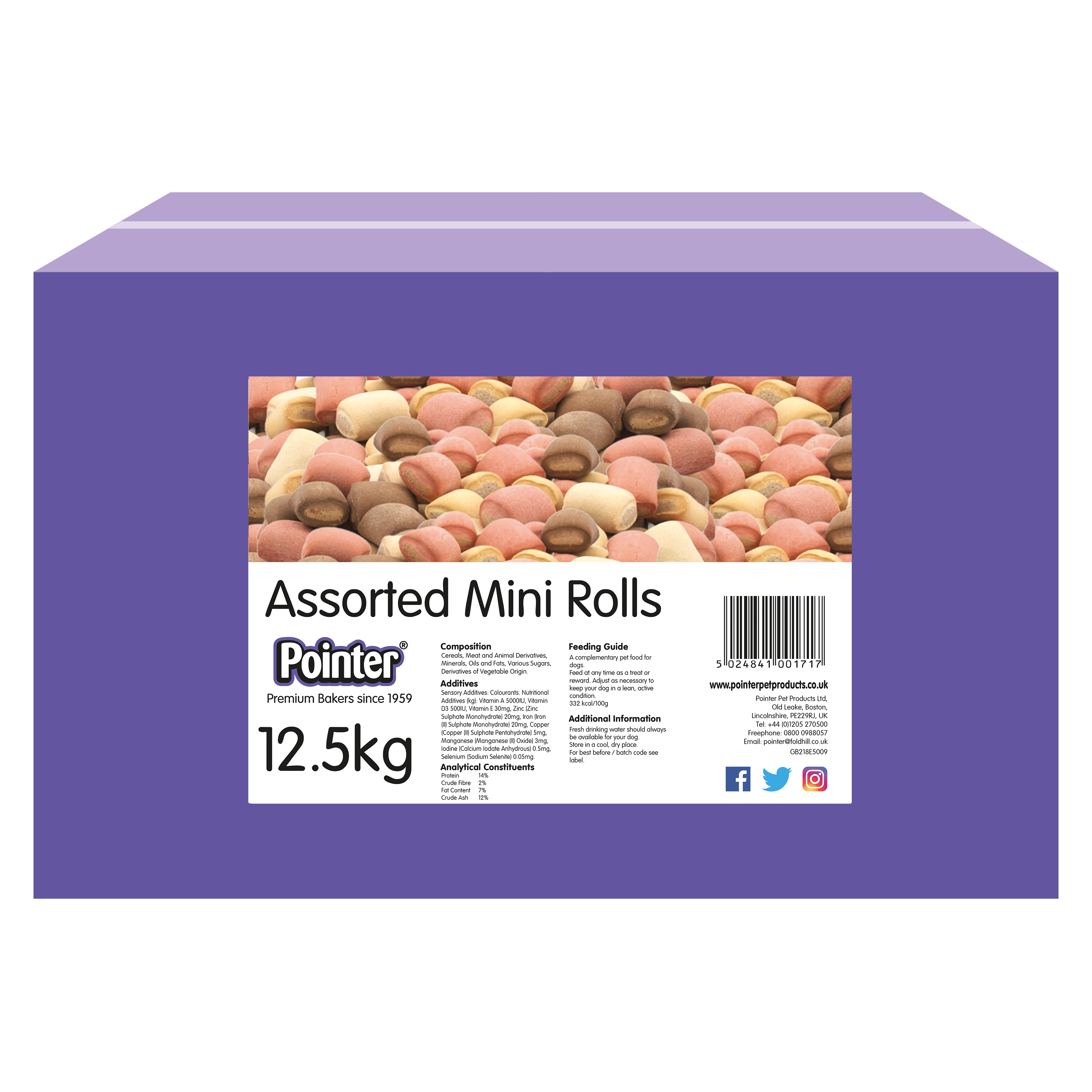 Pointer Assorted Mini Rolls Dog Biscuits & Treats